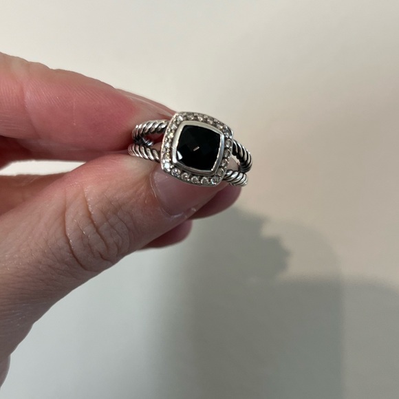 David Yurman | Jewelry | David Yurman Black Onyx And Diamond Ring Size ...